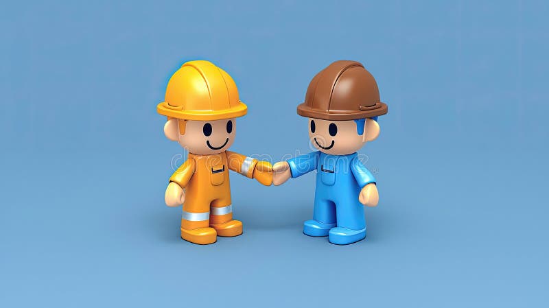 Two Men Working Cartoon Stock Photos - Free & Royalty-Free Stock Photos ...