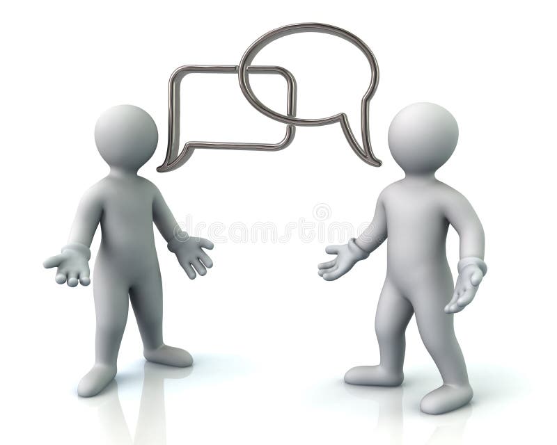 Two men discussing stock illustration. Illustration of chat - 61823155