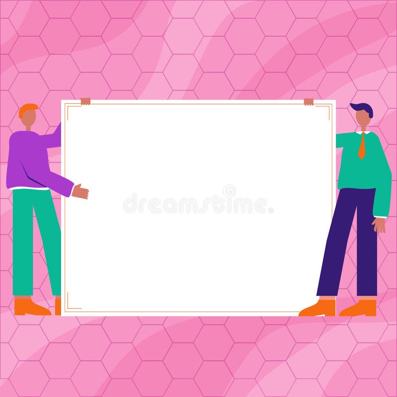 Two Men Drawing with Paper Background Shake Hands Presenting Agreement ...