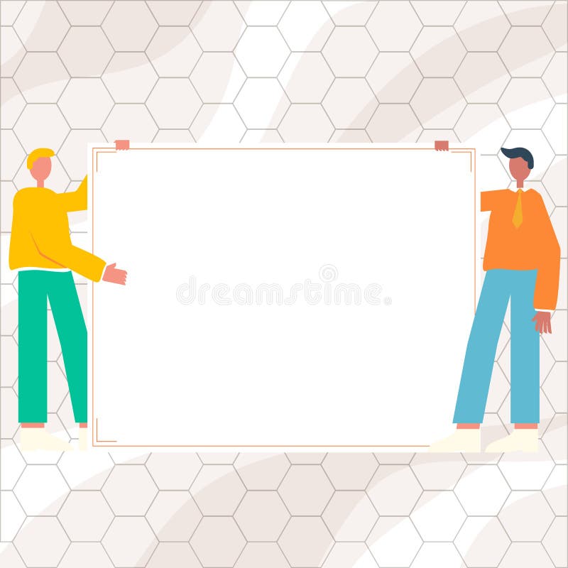 Two Men Drawing with Paper Background Shake Hands Presenting Agreement ...
