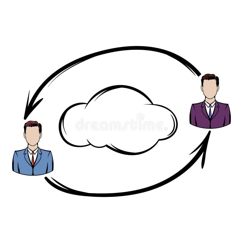 Information Transferring Smartphone. Abstract Data Transfer Vector ...