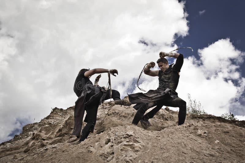 Two men are fighting stock photo. Image of male, fighter - 81344492