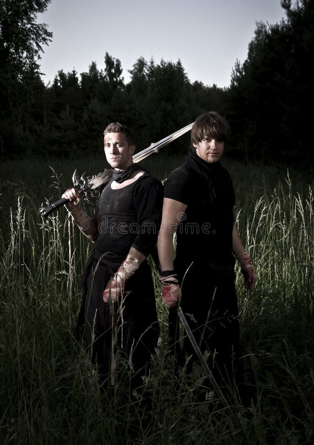 Two men are fighting stock photo. Image of jump, kick - 81344734