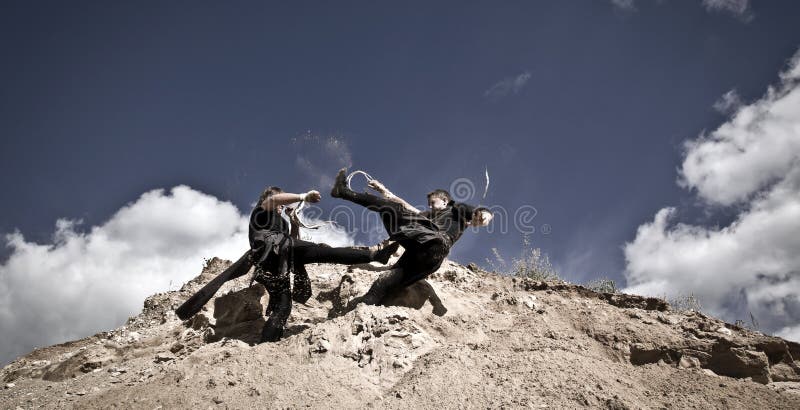 Two men are fighting stock photo. Image of fighting, emotional - 81344874