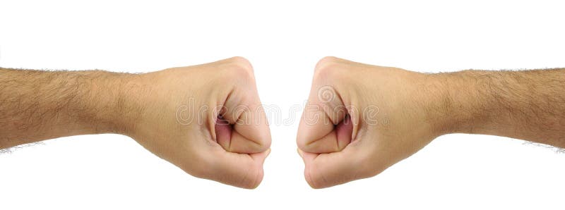 Two fists punching stock image. Image of gesture, competition - 12840435