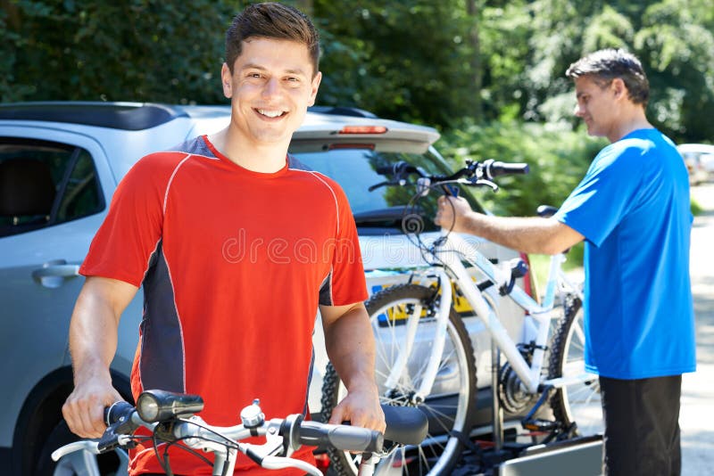 Two Men Going on Cycle Ride Together Stock Image - Image of healthy ...