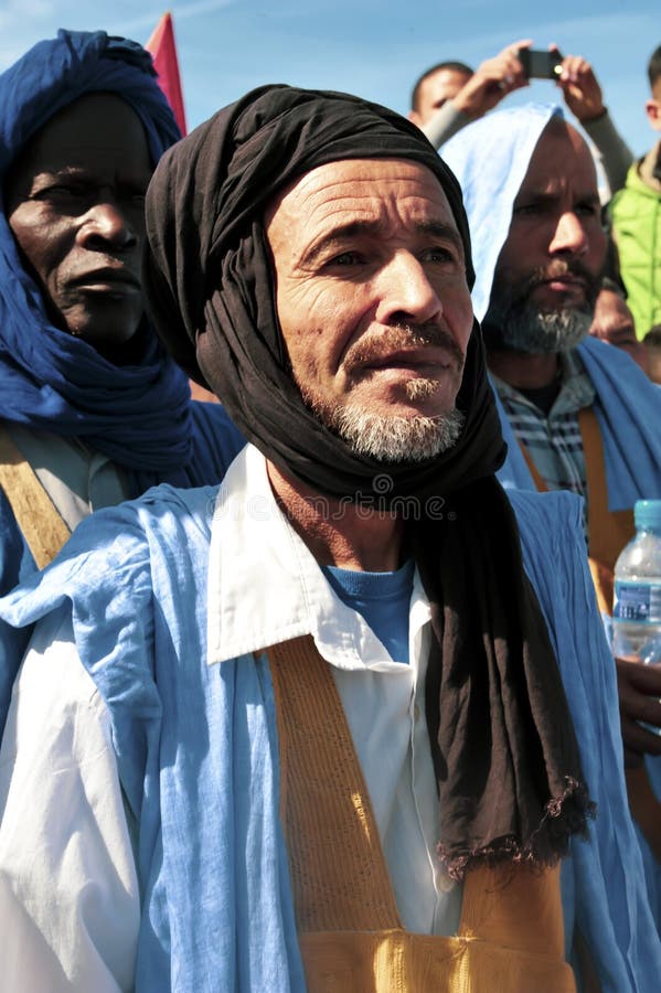 Two Men Holding the Image of the King of Morocco Editorial Photography ...