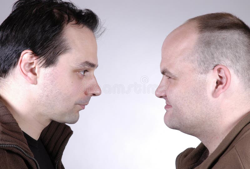 Two men II stock image. Image of friendship, fierce, amusing - 177157