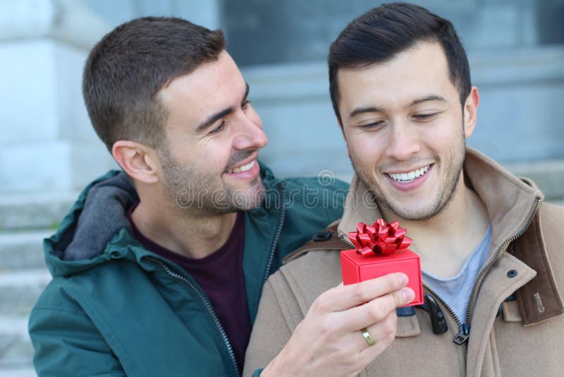 Two men naturally in love stock image. Image of happiness - 114548429