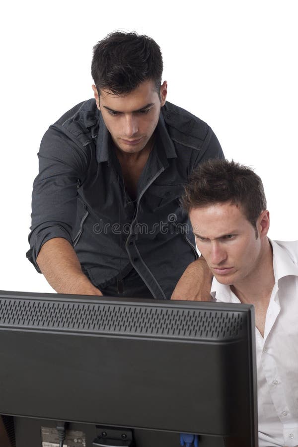 Two men in the office stock photo. Image of professional - 32320646