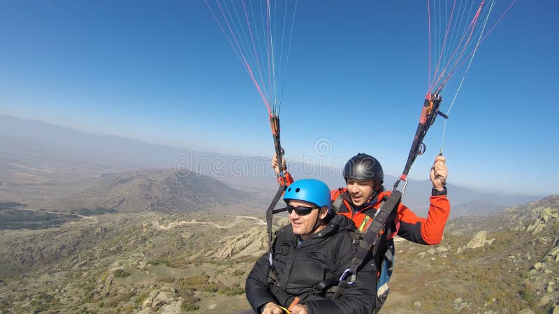 Tandem Double Paragliding Flight Stock Photos - Free & Royalty-Free ...