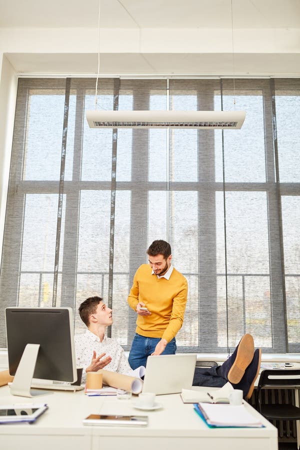 Two Men Planning Business Project Stock Image - Image of laptop, people ...
