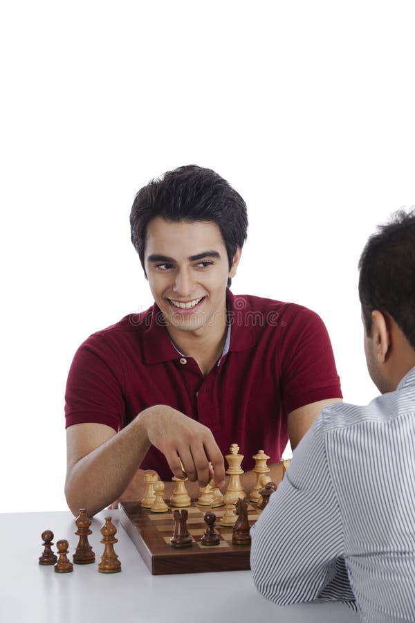 Two men playing chess stock image. Image of chess, 1819 - 36376139