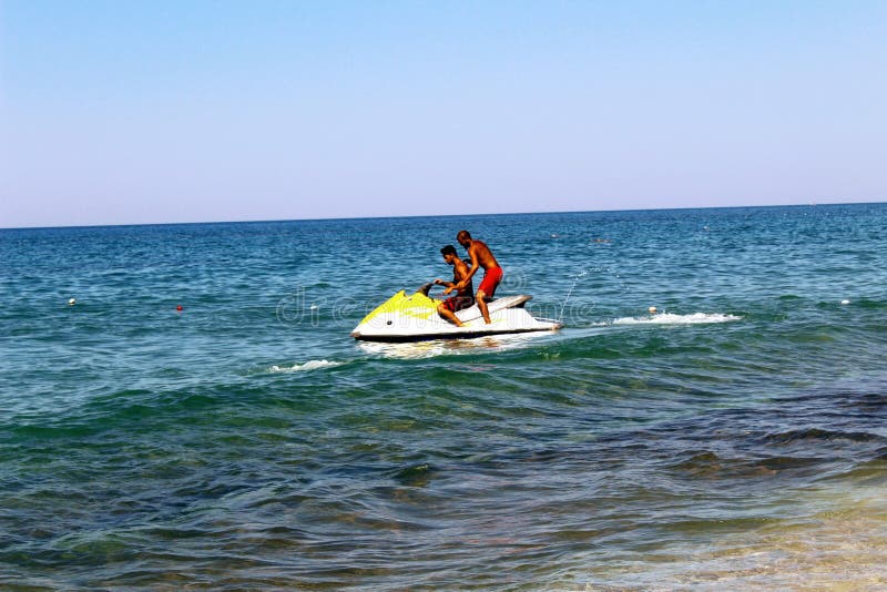 Two Men are Preparing for a Trip To the Ski Jet Editorial Image - Image ...