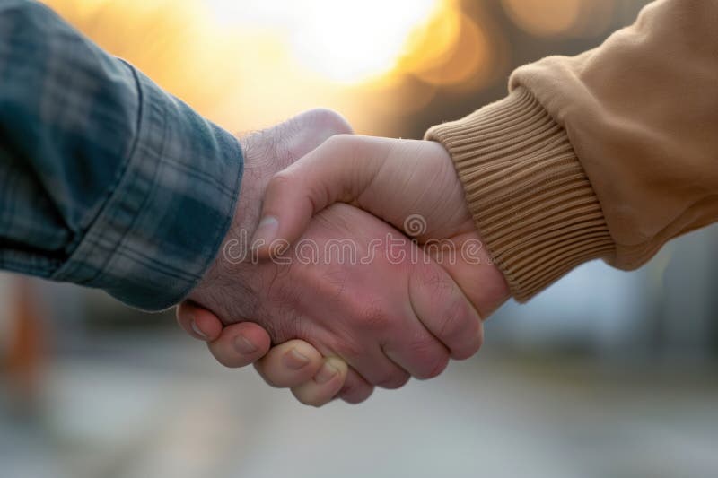 Two Men Shake Hands in a Handshake Stock Photo - Image of corporate ...