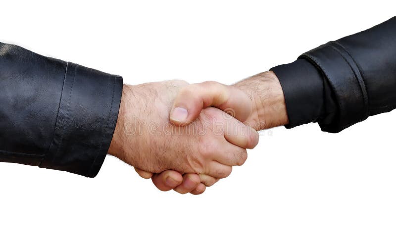 Two Men Shake Hands at a Meeting Stock Image - Image of deal, business ...