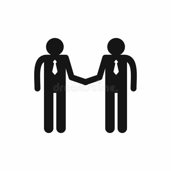 Two People Handshake Icon Simple Stock Illustrations – 726 Two People ...