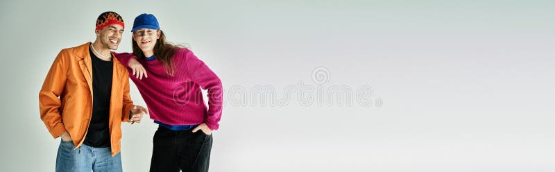 Harmonious Duo: Man and Woman in Stock Image - Image of affection ...