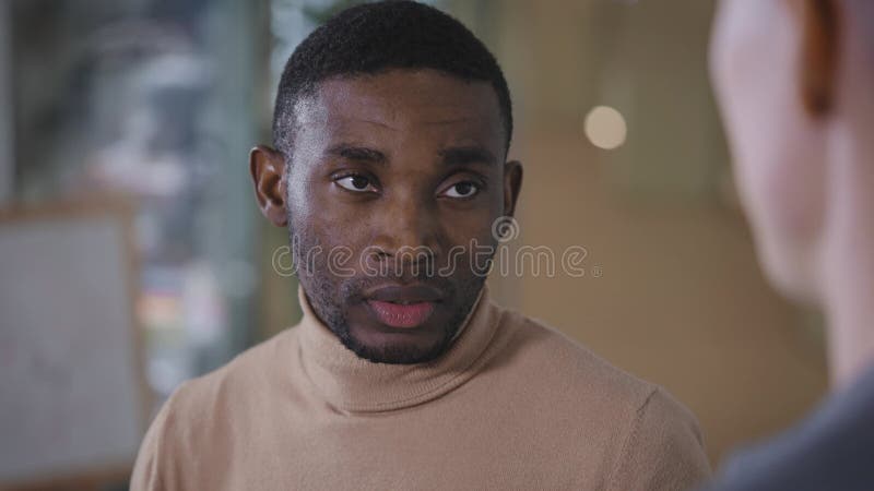 Two Men are Talking To Each Other. Workflow Communication of Two ...