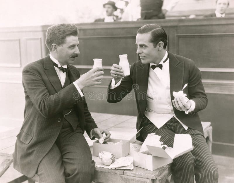 Two men toasting stock image. Image of leisure, cheer - 3195979