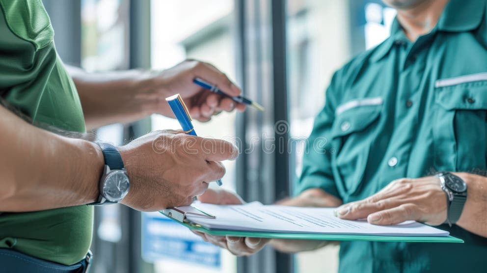 The Contract Signing Process.. AI Generated Stock Image - Image of work ...