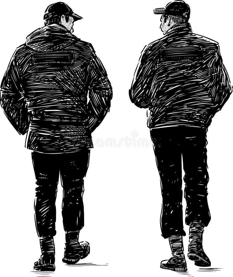 Two Men Walking Stock Illustrations – 4,238 Two Men Walking Stock ...