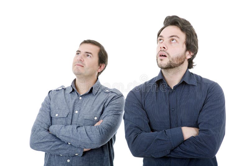 Two men stock image. Image of caucasian, male, looking - 33601219