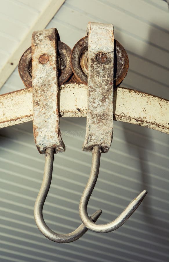 Two metal hooks stock photo. Image of empty, lifting - 41892680