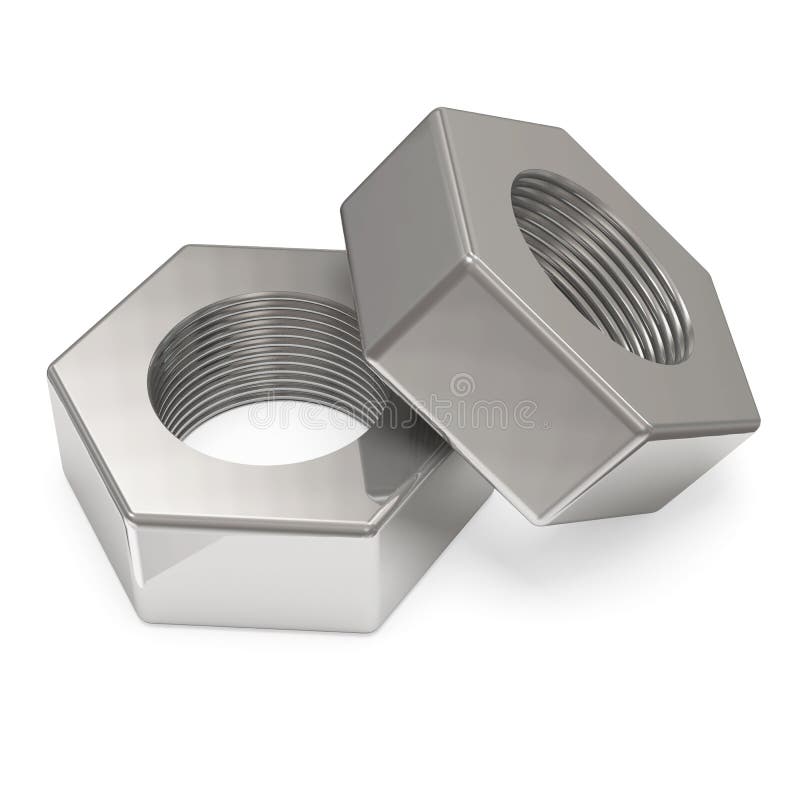 Two metal Nuts stock illustration. Illustration of industry - 27918855