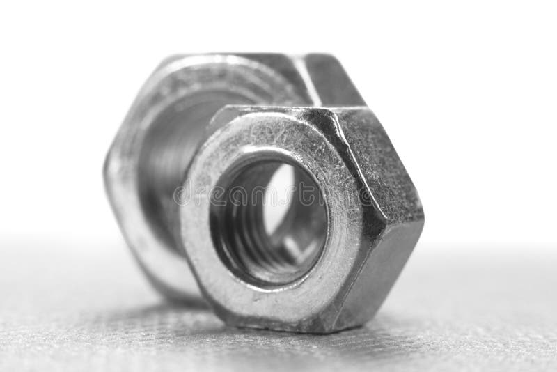 Two metal nuts stock photo. Image of mechanic, metal - 43185010