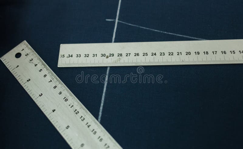Two metal rulers stock image. Image of business, decor - 219628163