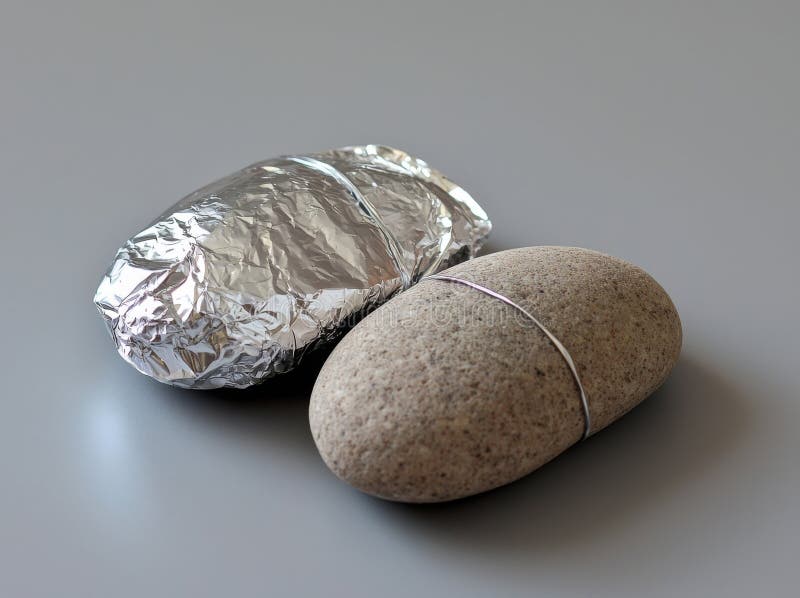 Two Metallic Ingots Representing Raw Metal Extraction and Processing ...