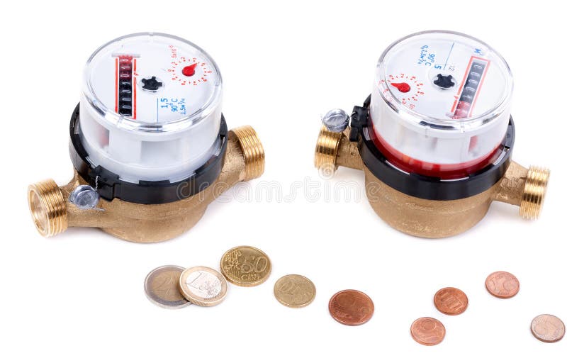 Two Meters of Water and Money Stock Image - Image of background ...