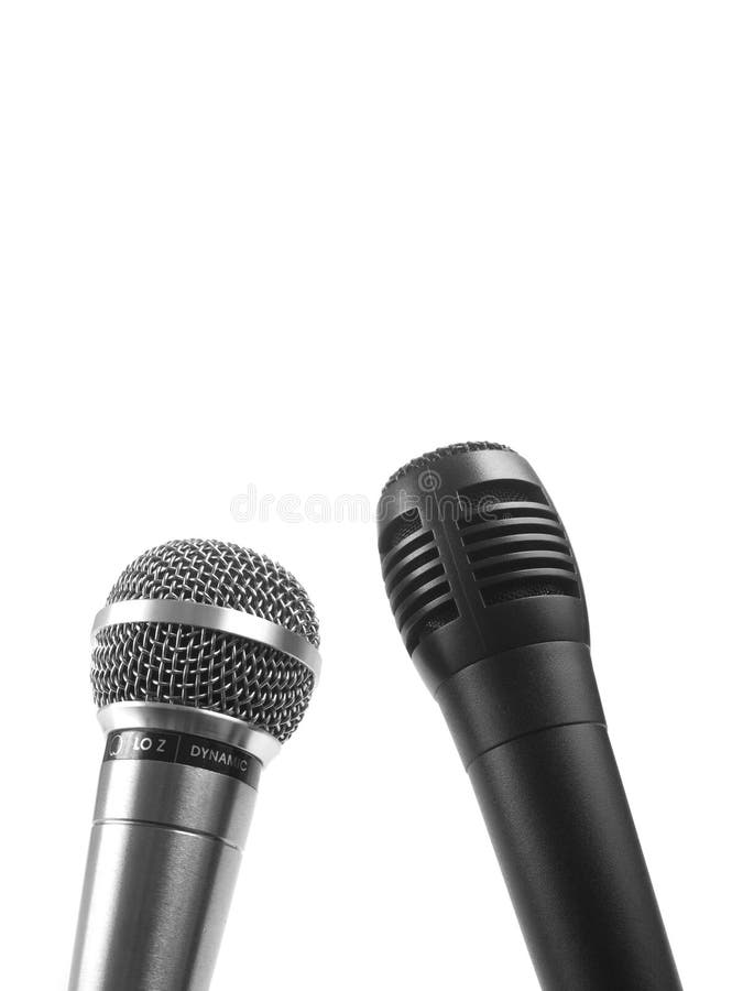 Microphone on Recording Studio. Stock Photo - Image of mixer, black ...