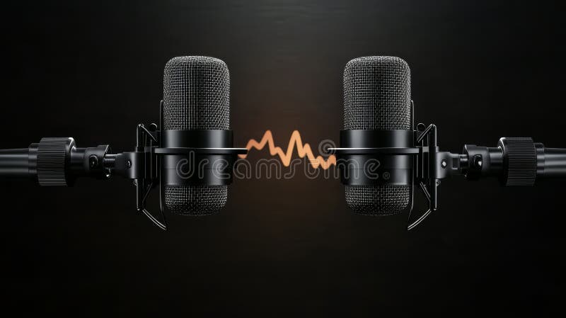 Two Microphones and a Soundwave, Capturing Audio Vibrations Frequencies ...