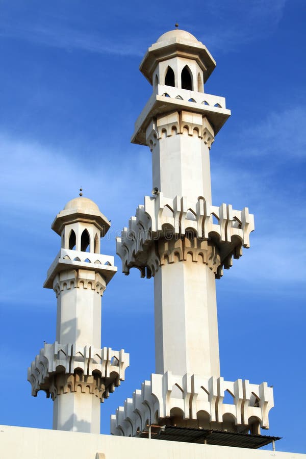 Two minarets stock image. Image of middle, traditional - 16030755