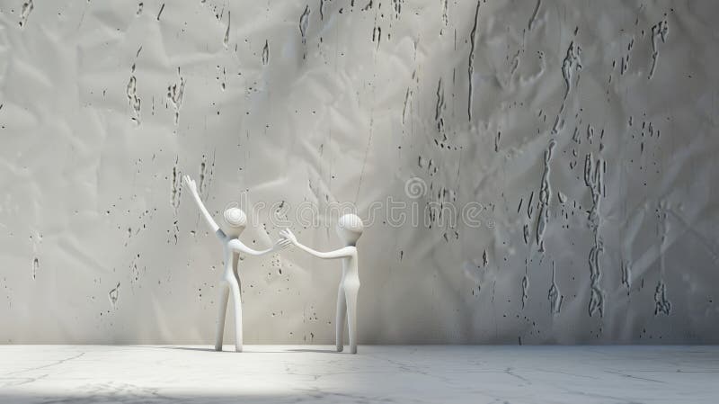 Image Symbolizes Teamwork and Unity with High Five Figures ...