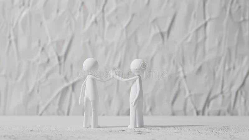 Image Symbolizes Teamwork and Unity with High Five Figures ...