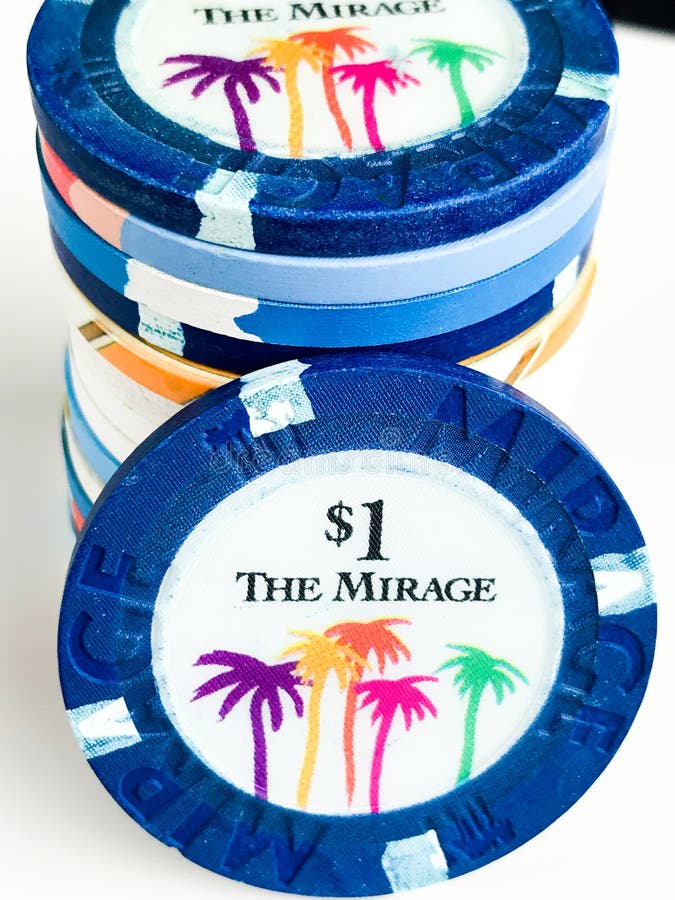 Vintage Mirage Casino $1 Poker Chip Editorial Photo - Image of jackpot ...
