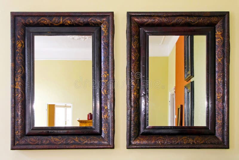 Two mirrors stock photo. Image of rectangular, style - 155970110