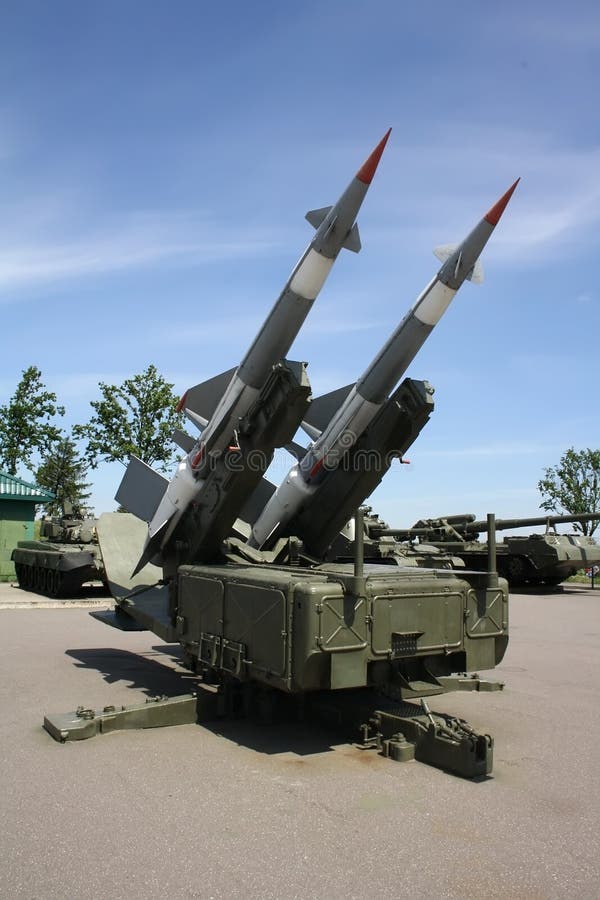 Two missiles launcher stock image. Image of explosive - 14687693