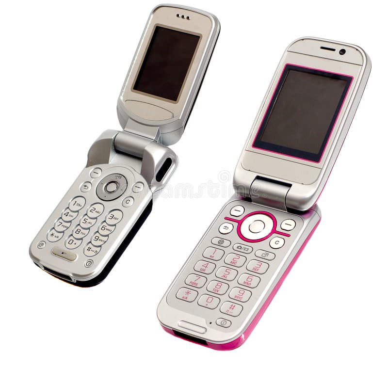 Two Mobile Phones stock image. Image of flip, technology - 3133119