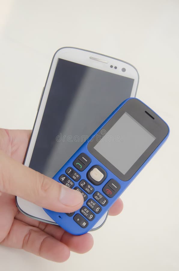 Two mobile phones stock image. Image of communication - 41916057