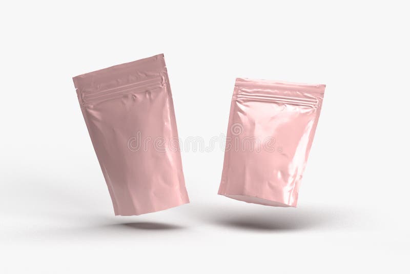 Two Mockup of Pink Pack a Snack Stock Illustration - Illustration of ...