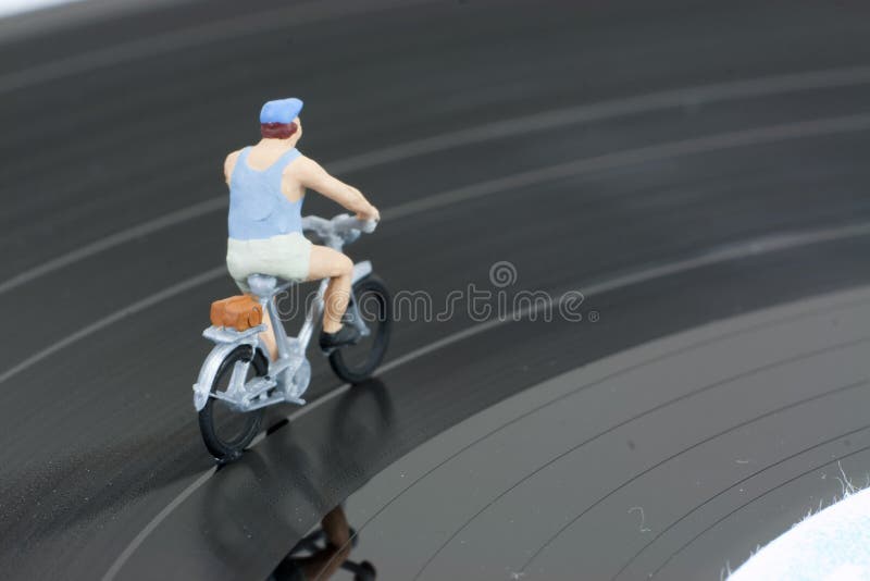 Two Model People in Cycle Race Stock Image - Image of cycle ...