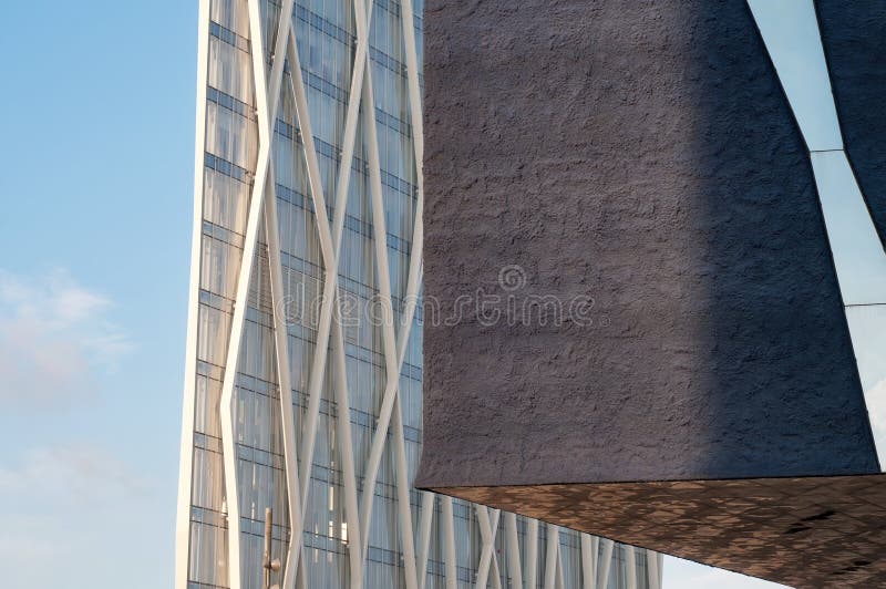 Two modern buildings stock photo. Image of cityscape - 30792650