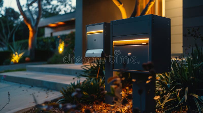 Illuminated Mailboxes Stock Photos - Free & Royalty-Free Stock Photos ...
