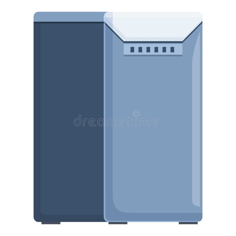 Two Modern Server Racks Standing in Data Center Stock Vector ...