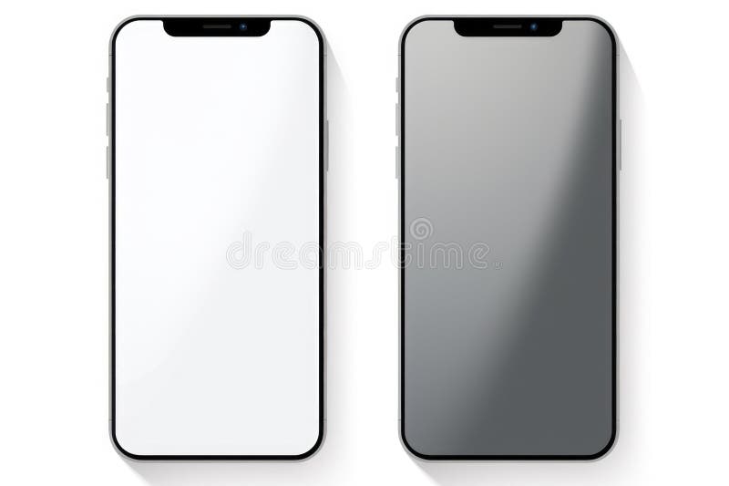 Two Modern Smartphones Placed Side by Side. Perfect for Technology ...