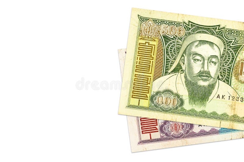 Two Mongolian Togrog Bank Notes Stock Image - Image of business ...